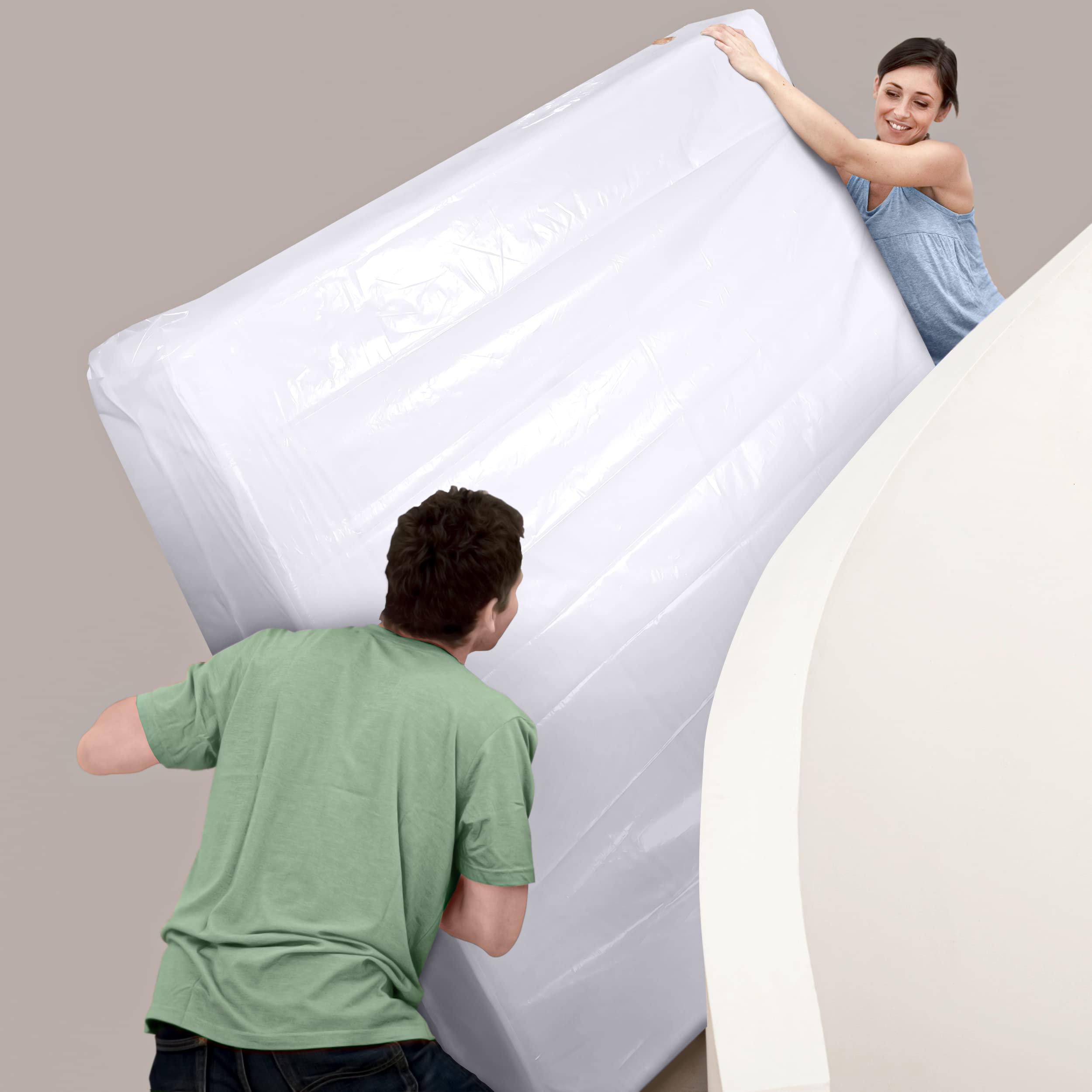 Utopia Home Queen Size Mattress Bag for Moving (1 Pack), 4 Mil Heavy Duty Plastic Storage Bag, Mattress Cover Fits Mattresses up to 14 Inches