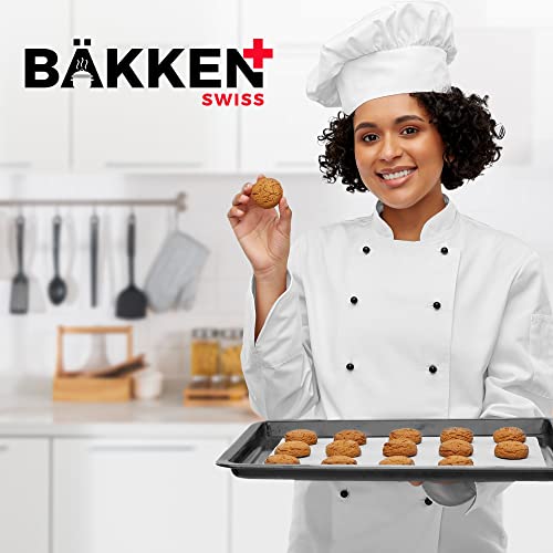 Baking Set β 6 Piece β Deluxe Non Stick Black Coating Inside and Outside β Carbon Steel Bakeware Set β PFOA PFOS and PTFE Free by Bakken