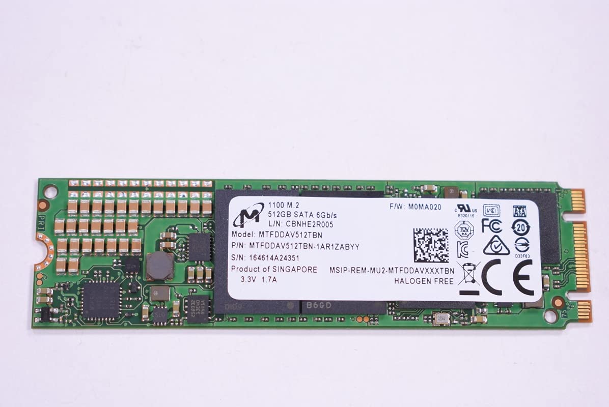 FMS Compatible with MTFDDAV512TBN Replacement for Micron 512gb TLC Sata 6gbps M.2 2280 Ssd Drive