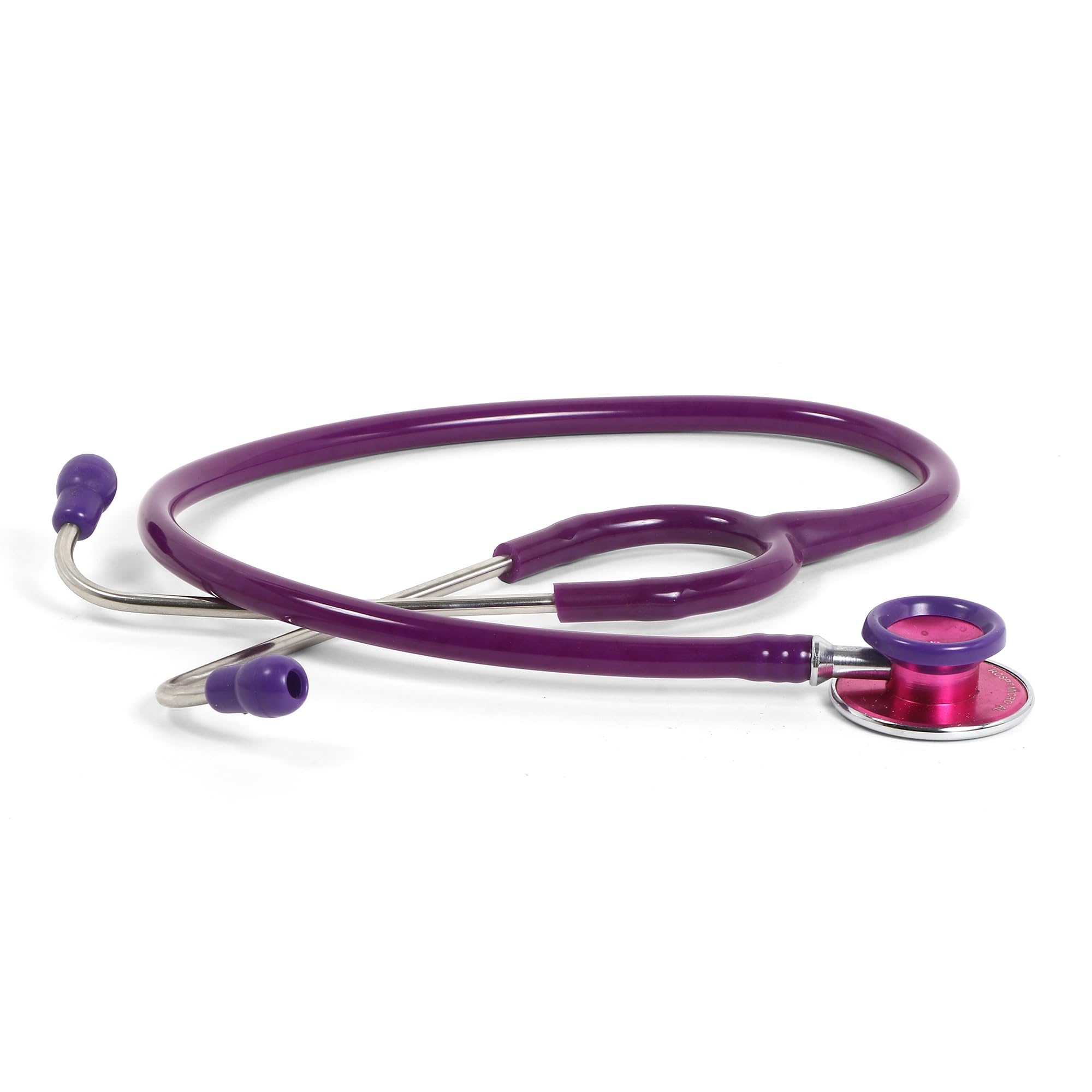 Acoustic Stethoscope for Doctors and Medical Students, Adult, Lightweight Chest Piece, Flexible Jointless Tube & Soft Sealing Ear Knobs Micro Al (PURPLE)
