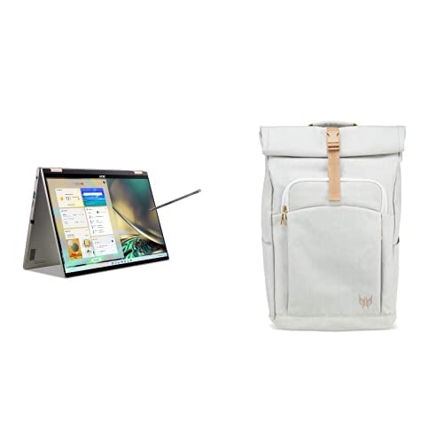 Acer Spin 5 SP514-51N-70LZ Intel Evo Convert, 14' 2560x1600 IPS Touch 425nit, Intel Core i7-1260P, 16GB LPDDR5, 1TB SSD, Wi-Fi 6E, Active, Win 11 Predator Rolltop Jr. Smoky White