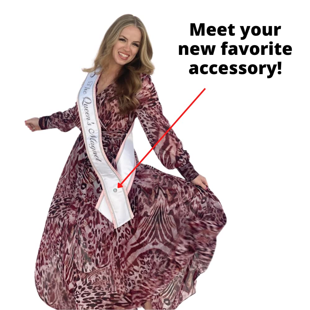 AB Queen Magnet Pageant Contestant Number Sash Fashion Accessory Brooch The Queen's Magnet