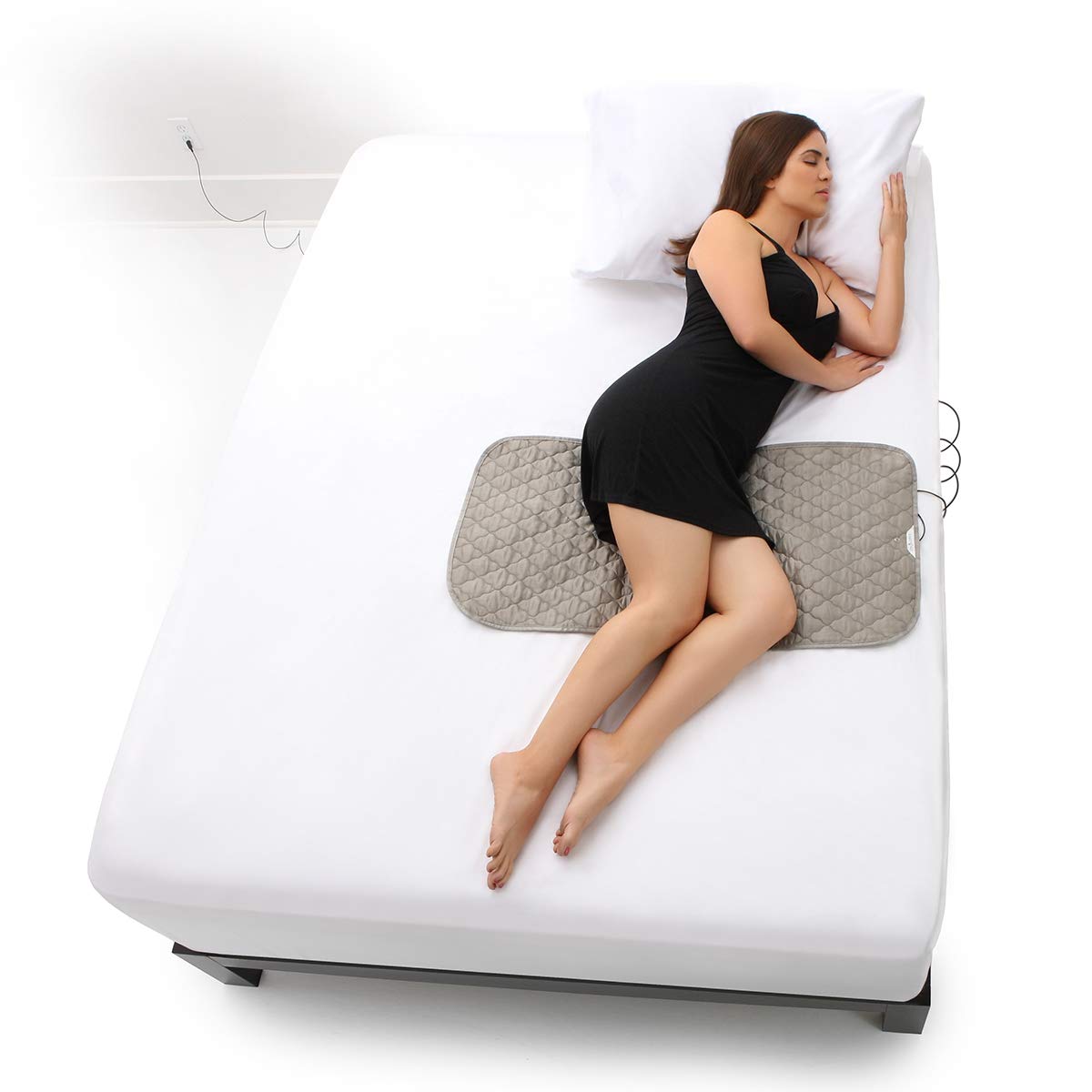 Amradield RF EMI Reducing Earthing Grounded Silver Blankets & Throws Plush Pad Sheet Mats for Bed Sofa or Seat 20x27inch