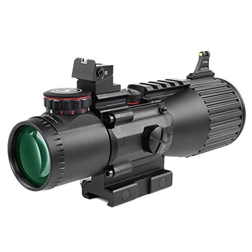 5X50mm Prism Scope GIII LS5X50 with Illuminated Red/Green/Blue Chevron Reticle (Chevron Reticle)