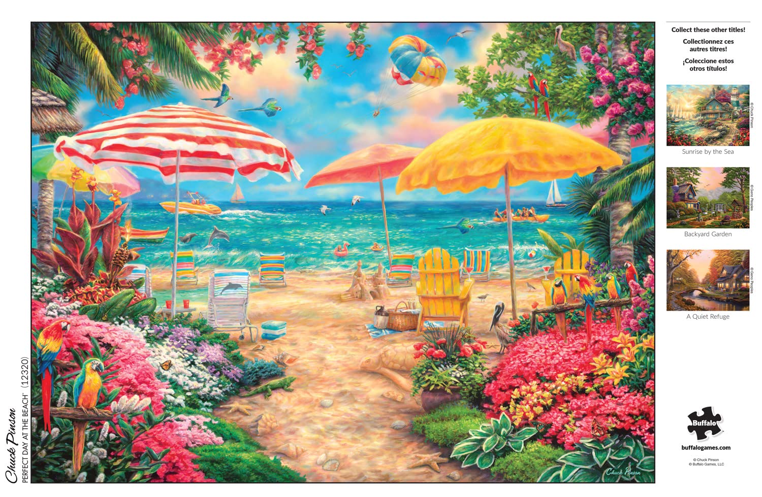 Buffalo Games - Chuck Pinson - Perfect Day at The Beach - 1000 Piece Jigsaw Puzzle
