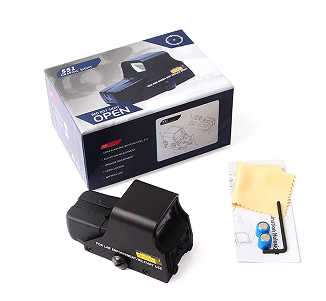 551 Metal Holographic Sight Red Dot Sight for Metal Green & Red Dot Sight Scope