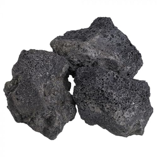 American Fireglass Extra Large Lava Rock, 3" - 6" | Use in Fireplace, Fire Pit or Bowl | Outdoor & Indoor Volcanic Rock for Natural Gas or Propane Fires | Decorative Landscaping | 10 lb Bag