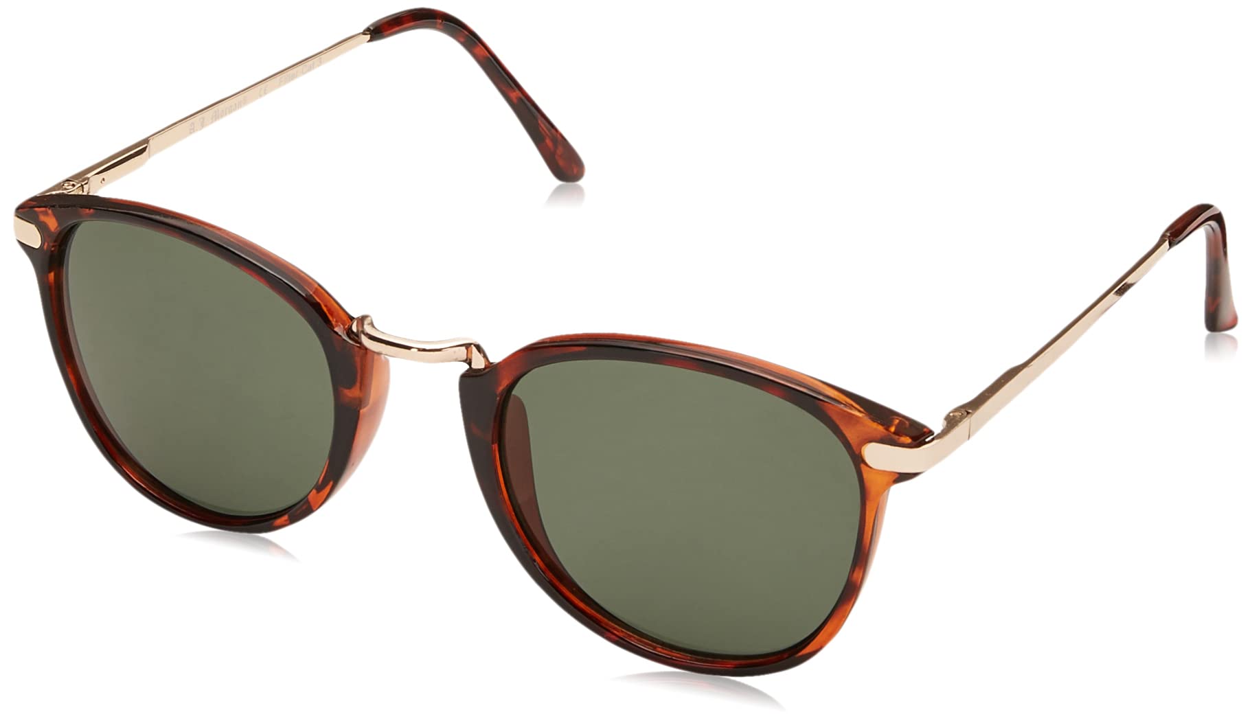 A.J. Morgan Unisex - Adult Castro Round Sunglasses,Tortoise,198 mm