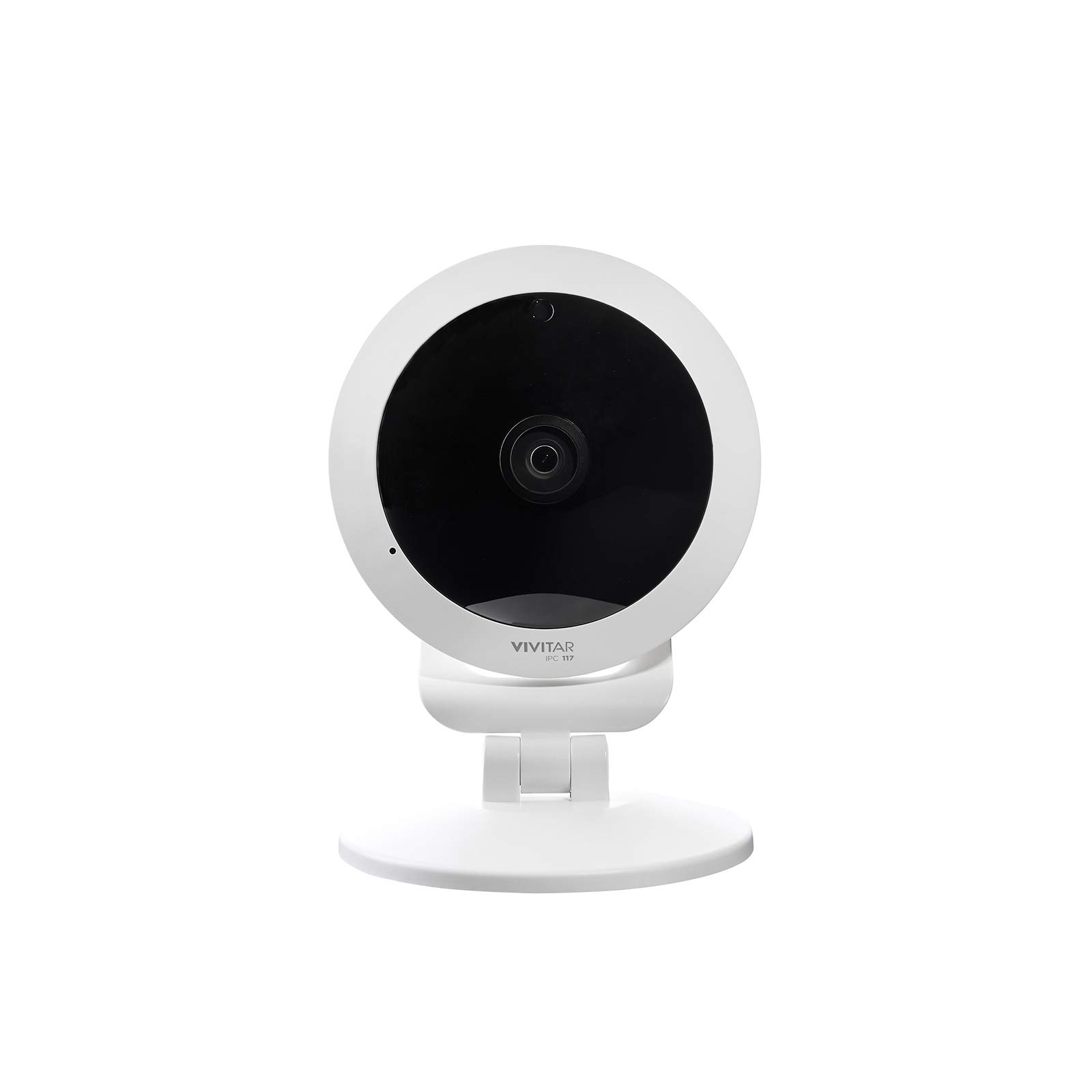 Vivitar IPC-117 1080p Full HD Wi-Fi Smart IP Camera with 360 Degree View Angle Lens, White, (IPC117-WHT)
