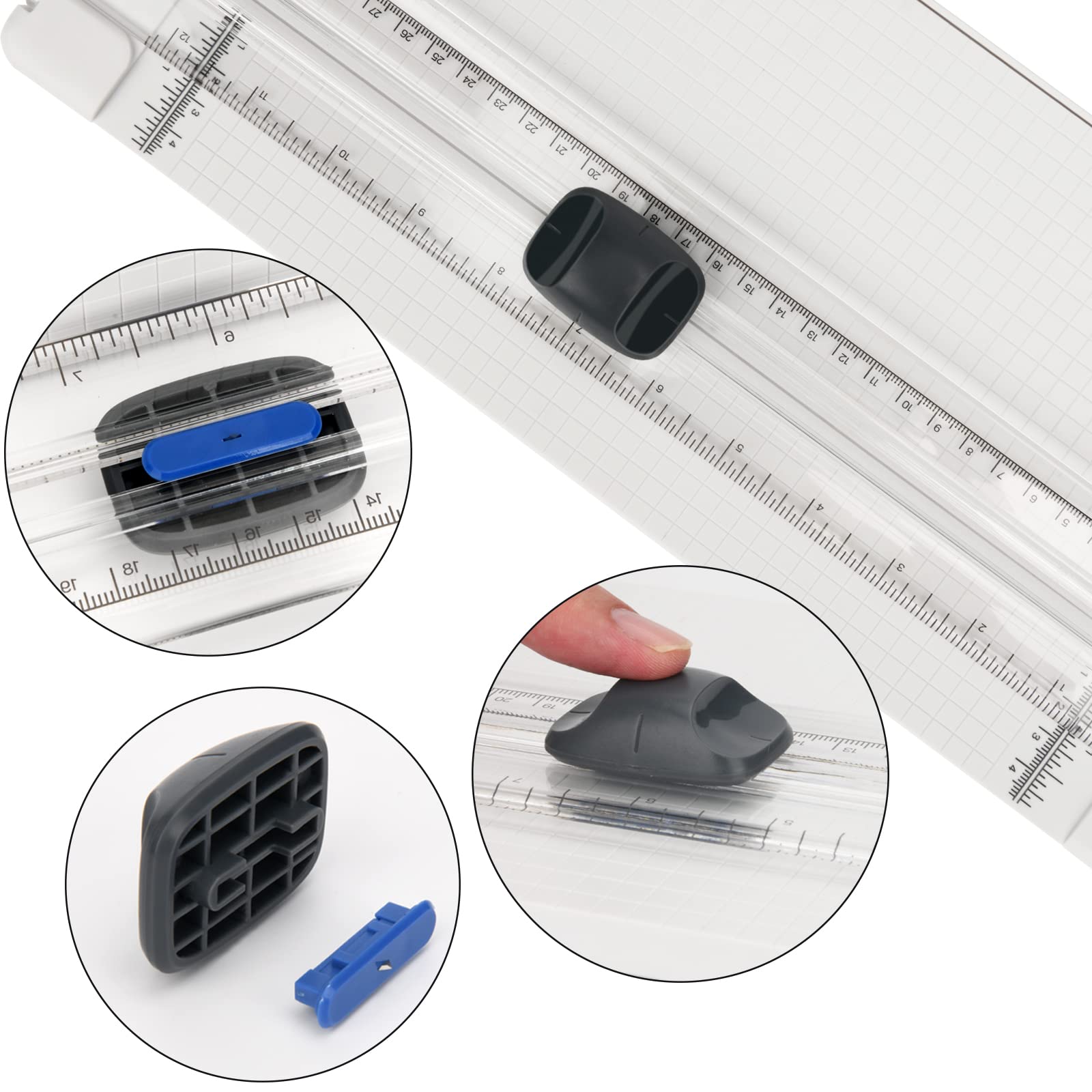 VIKDOOK Paper Cutter Replacement Blade for Portable Trimer 12β 13β Roller Holder Cutter Replace Cutting Scoring Blade for Timmer