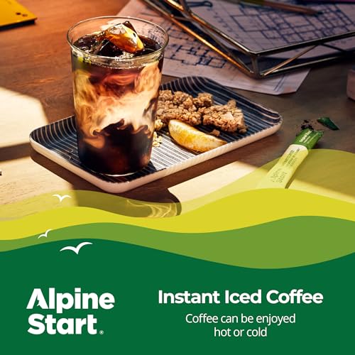 Alpine Start Premium Instant Coffee, Medium Roast Coffee, Original Blend Arabica Coffee, Dairy, Soy & Gluten Free, 8 count, 0.74 oz (Pack of 1)