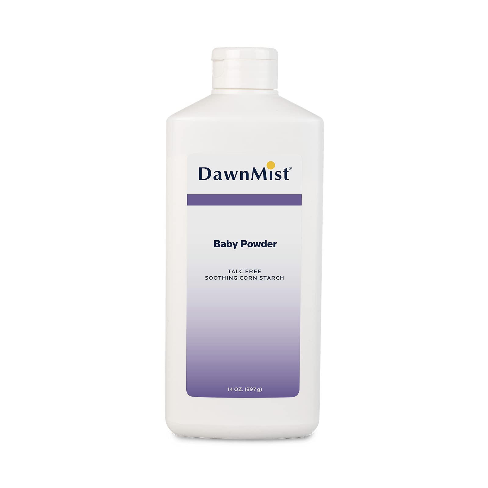 Dukal BP1412 Dawn Mist Baby Powder, Cornstarch, 14 oz., Pack of 12