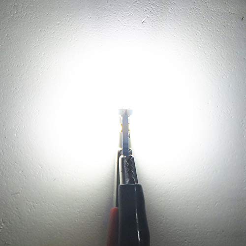 BlyilyB 10-Pack T5 37 74 LED Bulb With Twist Lock Socket PC74 PC37 Dashboard Instrument Panel Gauge Cluster Light