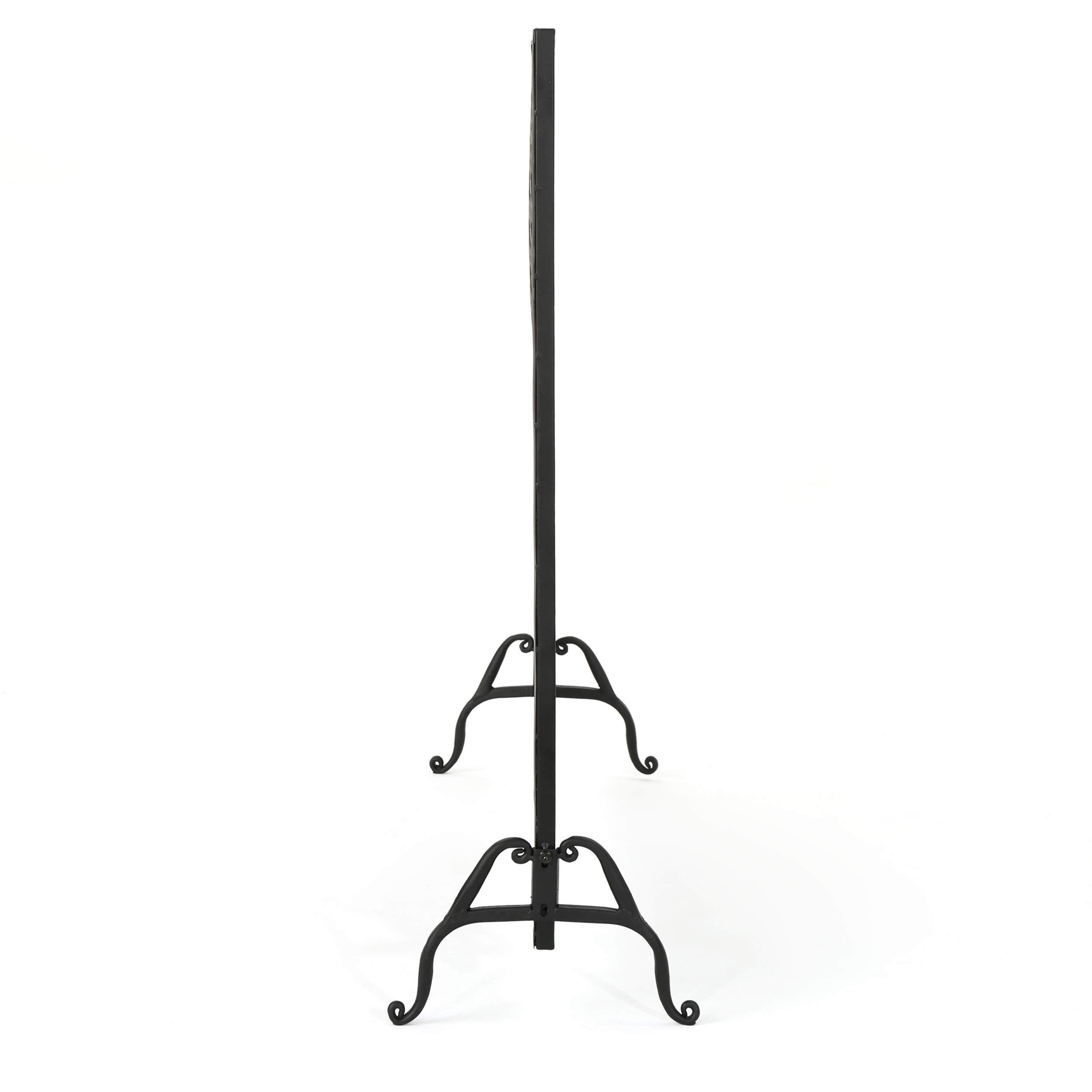 Christopher Knight Home Elmer Single Panel Iron Fireplace Screen, Black