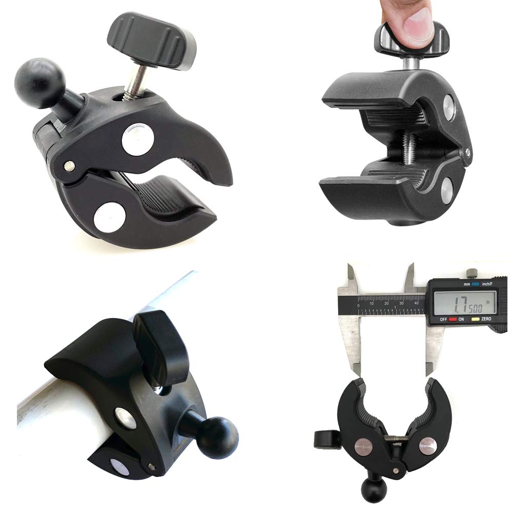 Lycan Series Marine Boat Tablet & Smartphone Pole Handle bar Boat Helm Rail Holder Mount for i Pad Pro 12.9 10.5 9.7 Air Mini GalaxyTab Phone 16 15 Pro Max Plus S24 Pixel Surface Pro Slate