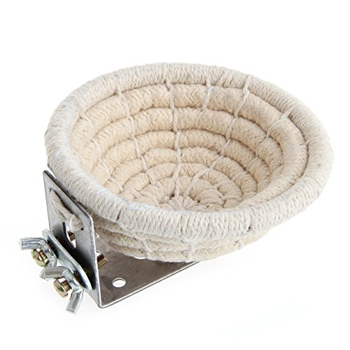 Hypeety Handmade Cotton Rope Bird Breeding Nest Bed for Small Parrots Budgie Parakeet Cockatiel Parakeet Conure Canary Finch Lovebird