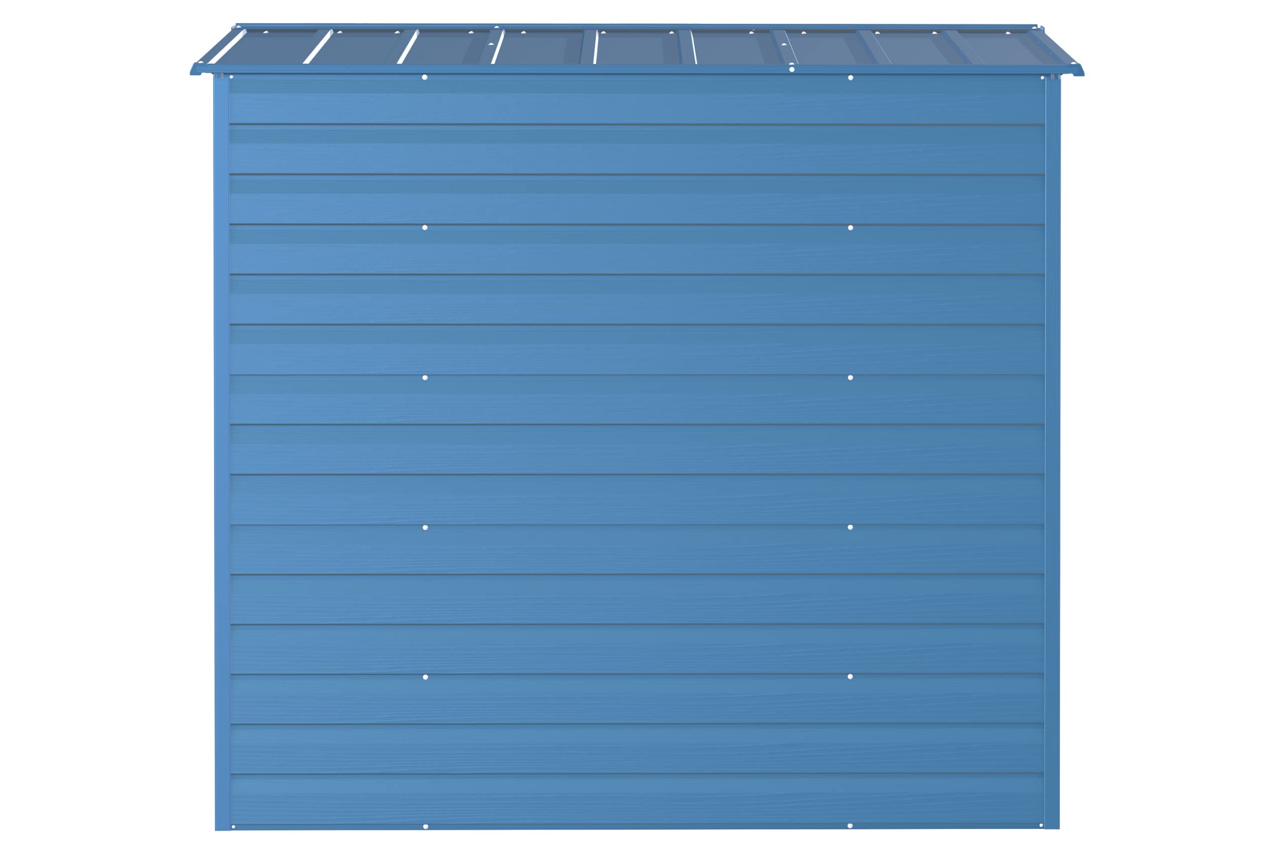 Arrow Select 6' x 7' Outdoor Lockable Steel Storage Shed Building, Blue Grey