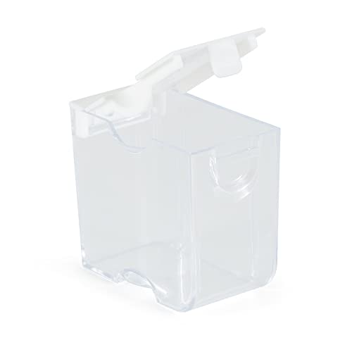 Elizabeth Ward Bead Storage Solutions Clear Plastic Storage Containers (5pc) – Medium – Organize Beads, Jewelry Making and Craft Supplies, Earrings and More – Securely Snaps Shut, 1-3/4” x 2” x 1-1/8”