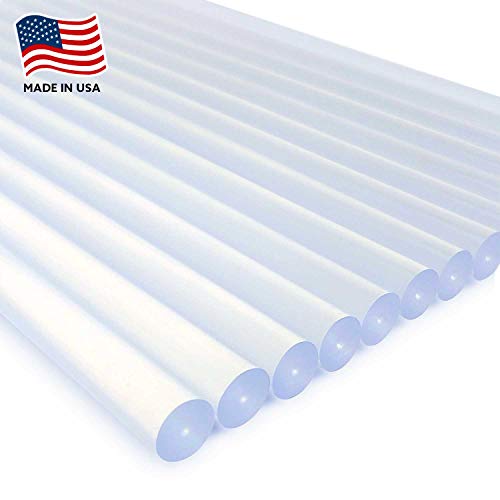 AdTech High Temp 10" 5lb Bulk Pack 10 Inch Full Size, Crystal Clear, Hot Gun Purpose Glue Sticks for Crafting, Scrapbooking & More