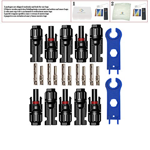 5pairs Connector Male Female 30A 1000V with 1pair Spanner Solar Panel Branch Series Connect Solar System