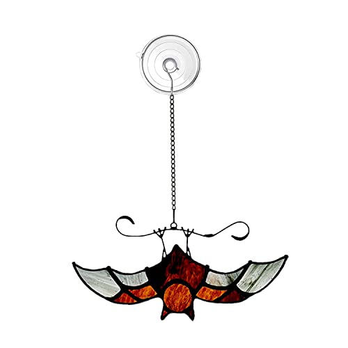 BOXCASA Suction Cup Hooks Pack,Hanging Chain with Adhesive Hooks and Suction Cup Hooks for Stained Glass Window Hangings,Suncatchers,Kitchen,Windows, Tiles,4 Pieces 8 Inch and 2 Pieces 24 Inch Pack