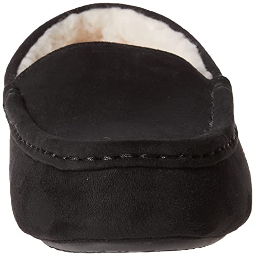 Amazon Essentials Women's Moccasin Slipper, Black, 7