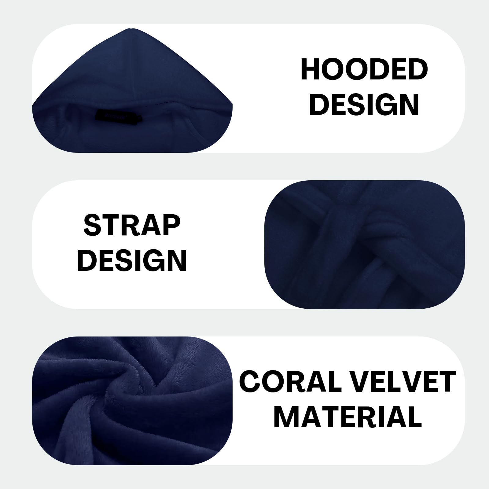 LOSORN ZPY Baby Bathrobe,Long Sleeve Hooded Bathrobe for Girls and Boys,Warm Bathrobe for Toddlers.