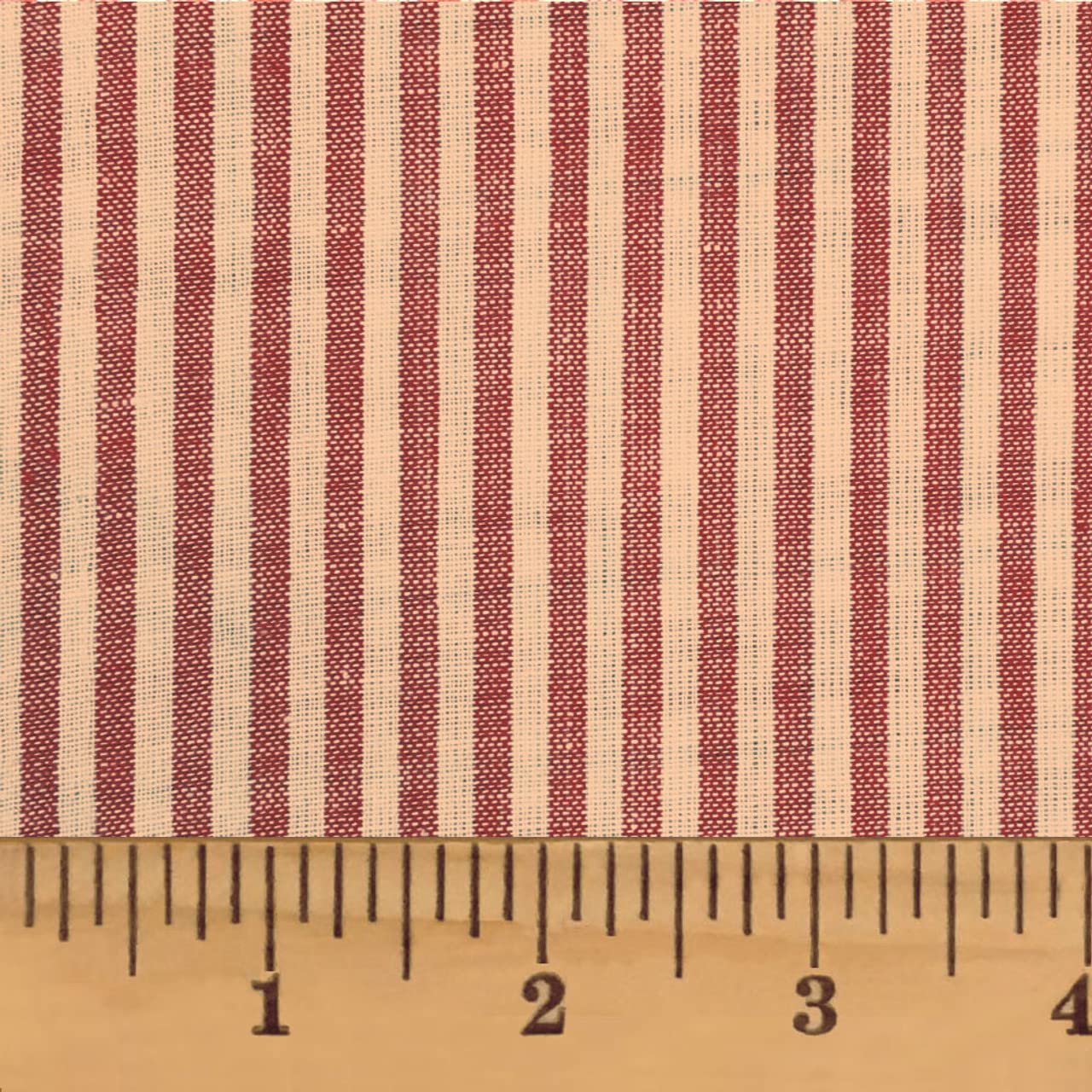 Americana Red Stripe Homespun Cotton Fabric by JCS - Sold by The Yard