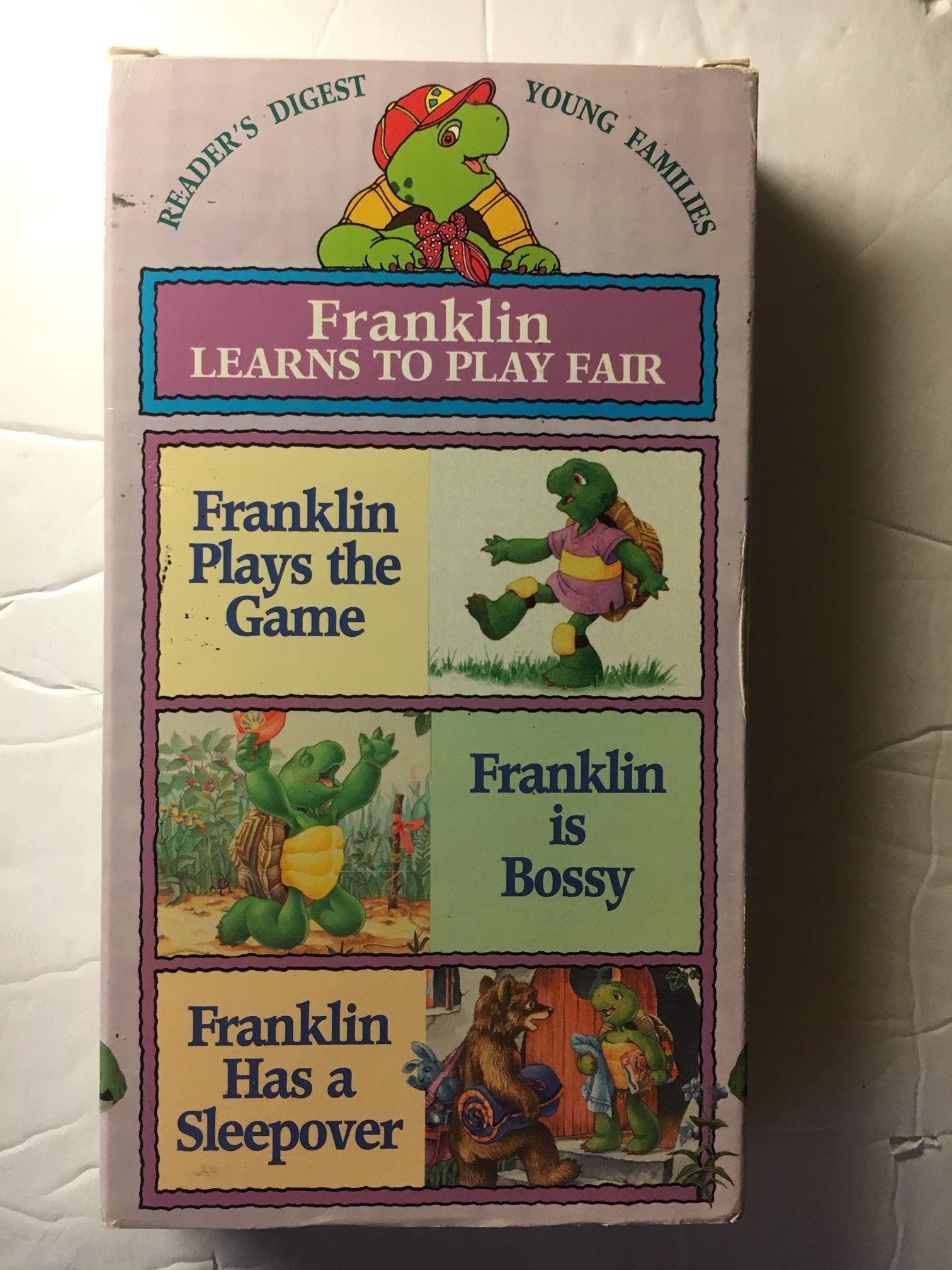 Franklin Learns to Play Fair ~ 3 Episodes ~ Franklin Plays The Game, Franklin is Bossy and Franklin Has A Sleepover VHS