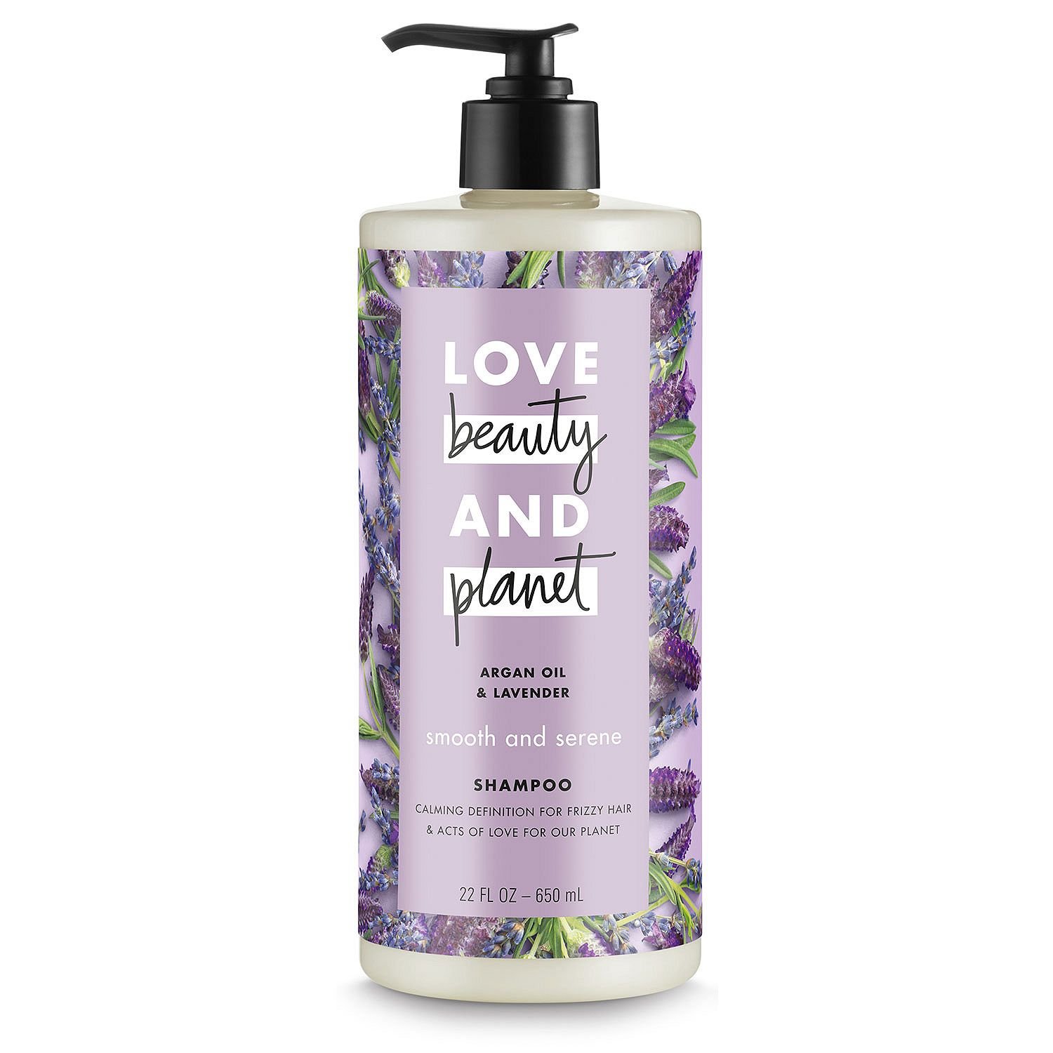 Love Beauty & Planet Smooth & Serene Shampoo, Argan Oil & Lavender (22 fl. oz.)
