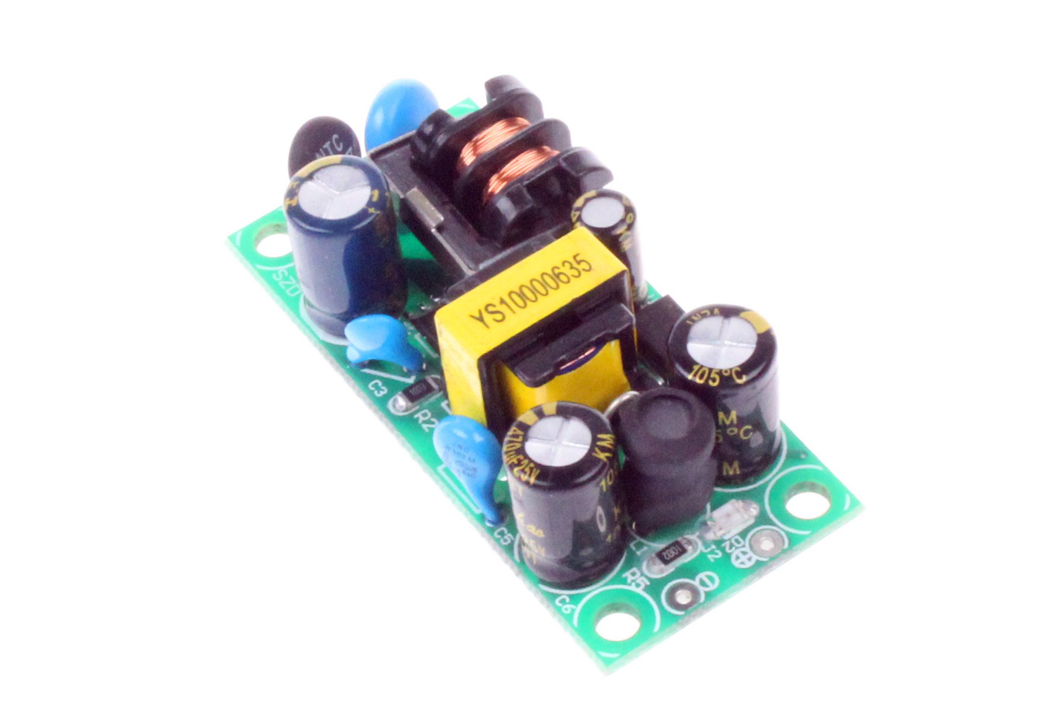 NOYITO AC to DC Precision Buck Power Supply Module AC 120V 100V-264V to 12V 500mA Isolated Step-Down DC Module (12V 500mA) Green