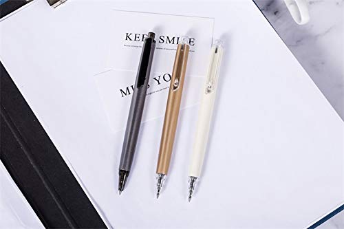 Retractable Roller Ball Gel Pens, Gel Ink Ballpoint Pen with High Density Material Barrel, Smooth Writing Rollerball Pen for Business, School and Office Use, pens fine point, 0.5mm Fine Point –3Pack