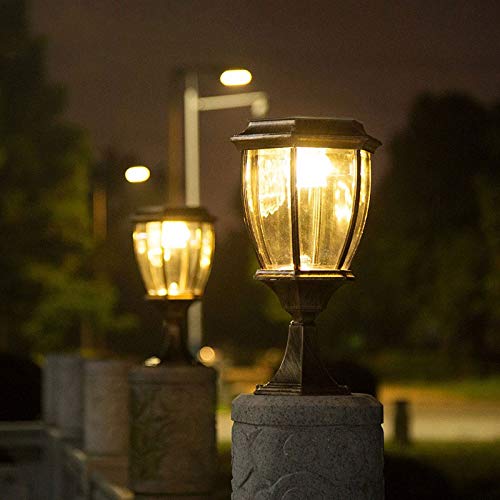 CDQYA Outdoor Pillar Lamp European Villa Wall Light Waterproof Home Garden Courtyard Light LED Street Garden Villa Lamp