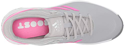 Adidas Women's Golf Shoe, Grey/Screaming Pink/Grey, 8