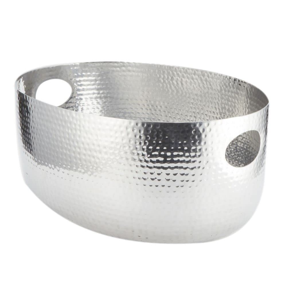 American Metalcraft ATHS14 Hammered Aluminum Beverage Tub, Silver, 16 1/4-Quarts