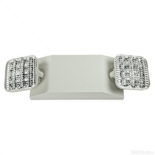 Emergency Light - LED Lamp Heads - Self-Testing - 90 Min. Operation - 120/277V - Exitronix LED-90-G2
