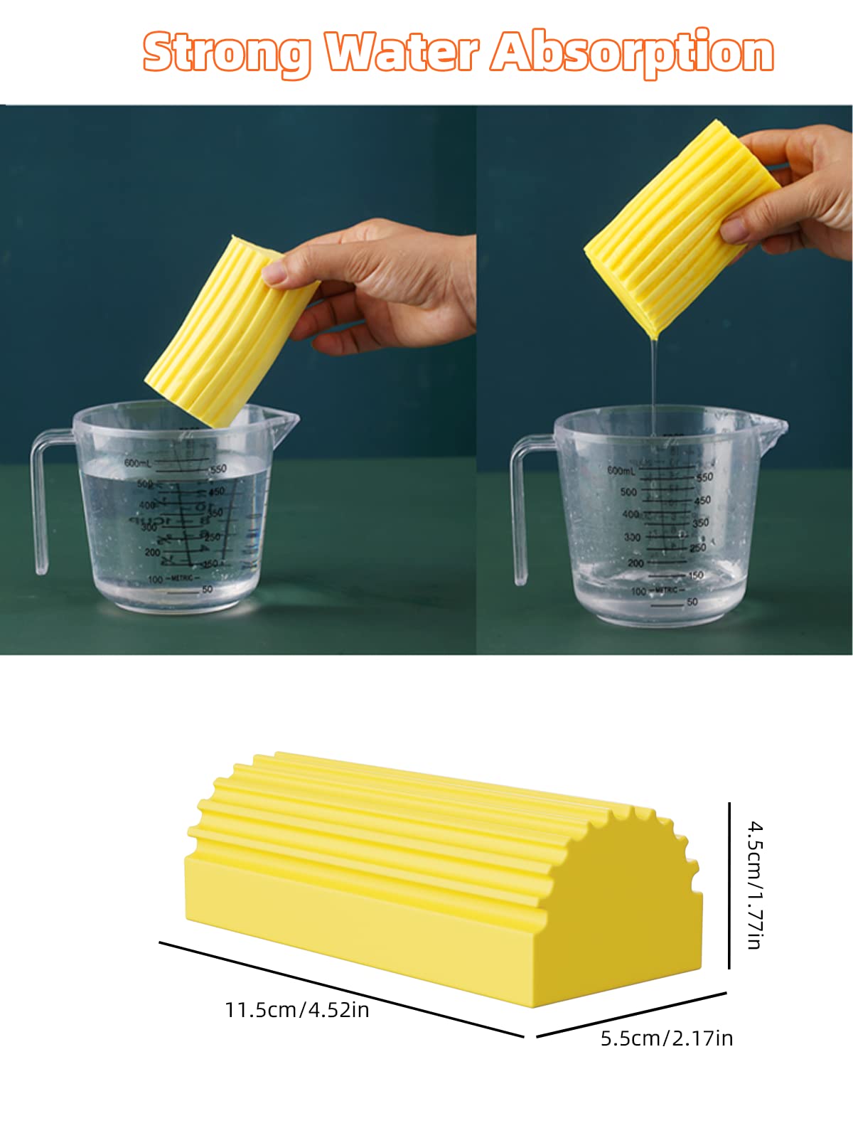 4Pcs Magic Eraser, Mistgre Sponge Blind Cleaner Duster Tool, Reusable Dusters for Cleaning Blinds,Glass,Baseboards,Vents,Railings,Mirrors,Window Track Grooves and Faucets