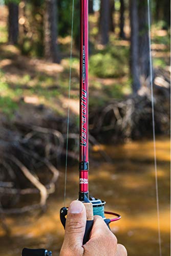 Abu Garcia Veracity Spinning Fishing Rod - VRCTYS66-5, Red, 6'6" - Medium