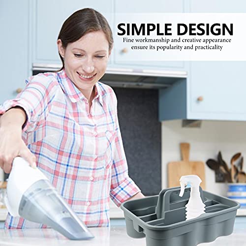 Baluue 1pc Floors Shower Portable Handle Basket, Multiuse Basket,hand All- - Utility with and Storage Sundries Versatile Bathroom Commercial Tool Multipurpose Cleaning Caddy Organizer