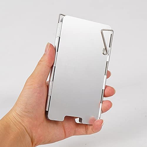 9 Plates Foldable Cooker Wind Screen Gas Stove Windshield for Outdoor Camping with a Drawstring Bag