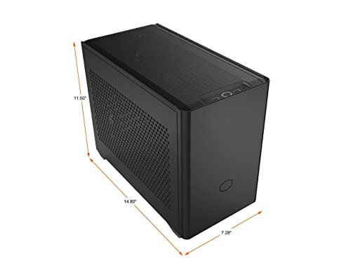 AVGPC Q-Box Mini Series PC - AMD Ryzen 5 5600G Cezanne 6-Core 3.9 GHz with AMD Radeon Graphics Gaming Cooler 16 GB DDR4 1TB SSD Windows 10, Black