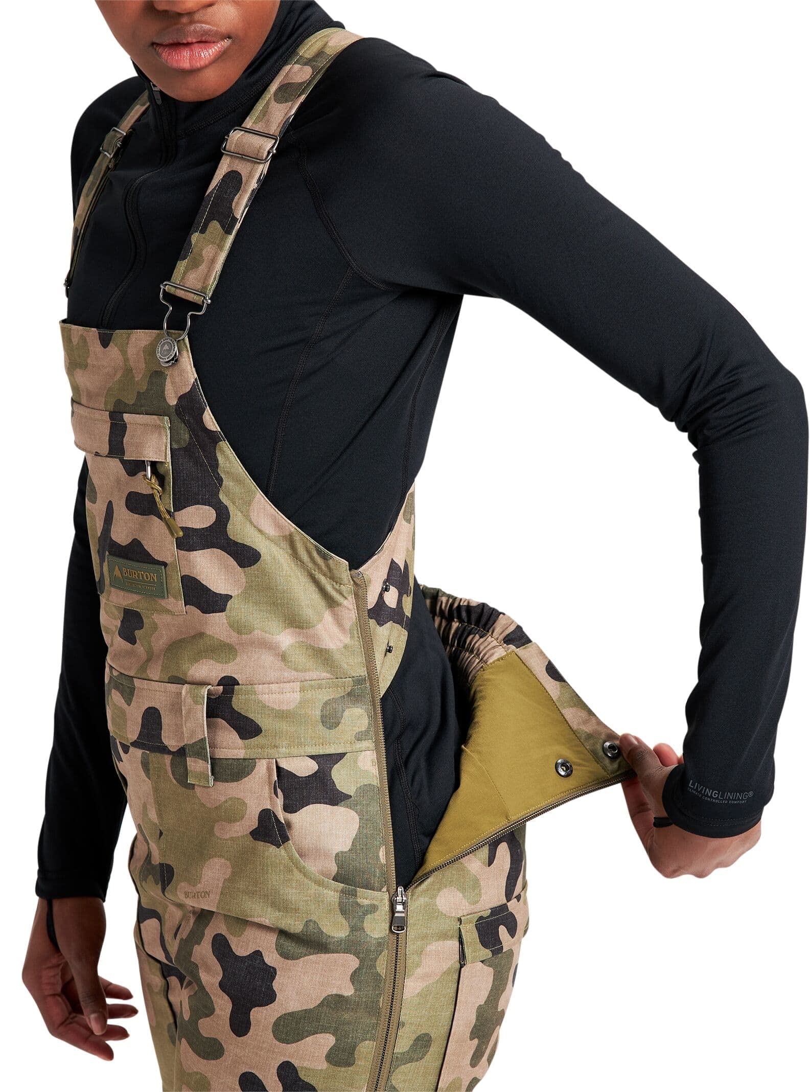 Burton Women's Standard Avalon Bib Pant, Multicolor, X-Large