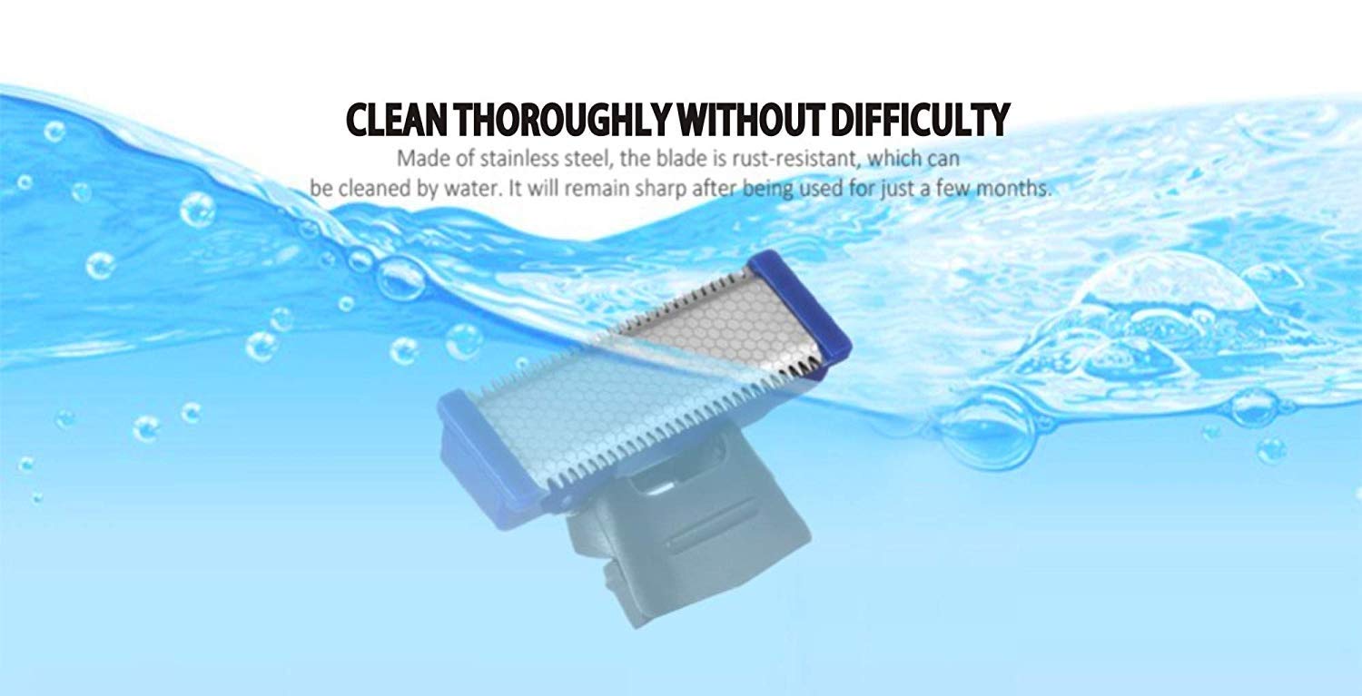 4PCS Replacement Heads for Electric Shaver Cleaning Trimmer Head Solo Trimmer Replacement Cutter Head Hybrid Razors Blades(Pack of 4)