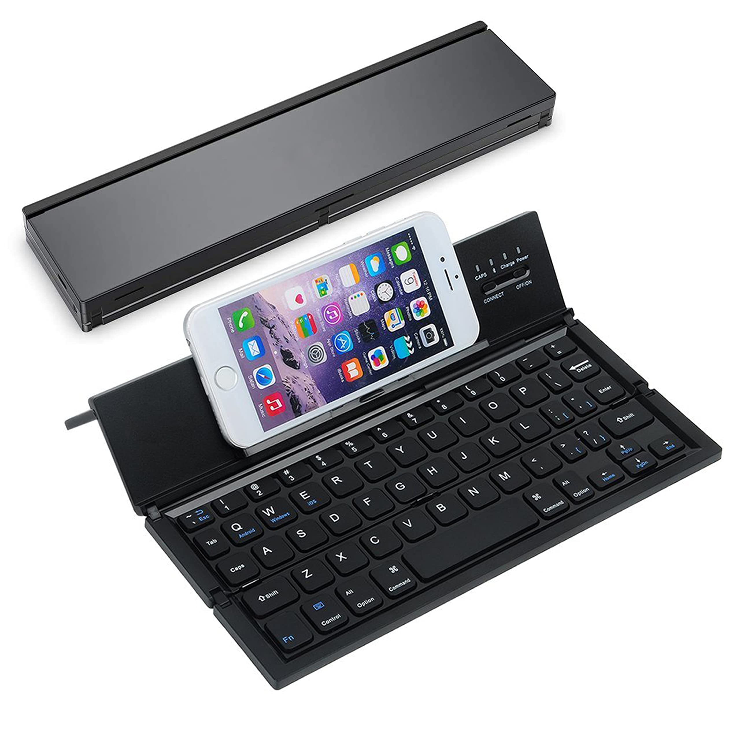 Acoucou Mini Wireless Keyboard with Touchpad Mouse Combo,Backlit 2.4GHz&Bluetooth Mini Keyboard, (Upgrade) Rechargeable Remote Controller Compatible with Android TV Box, IPTV, HTPC, Smart TV, PC,etc.