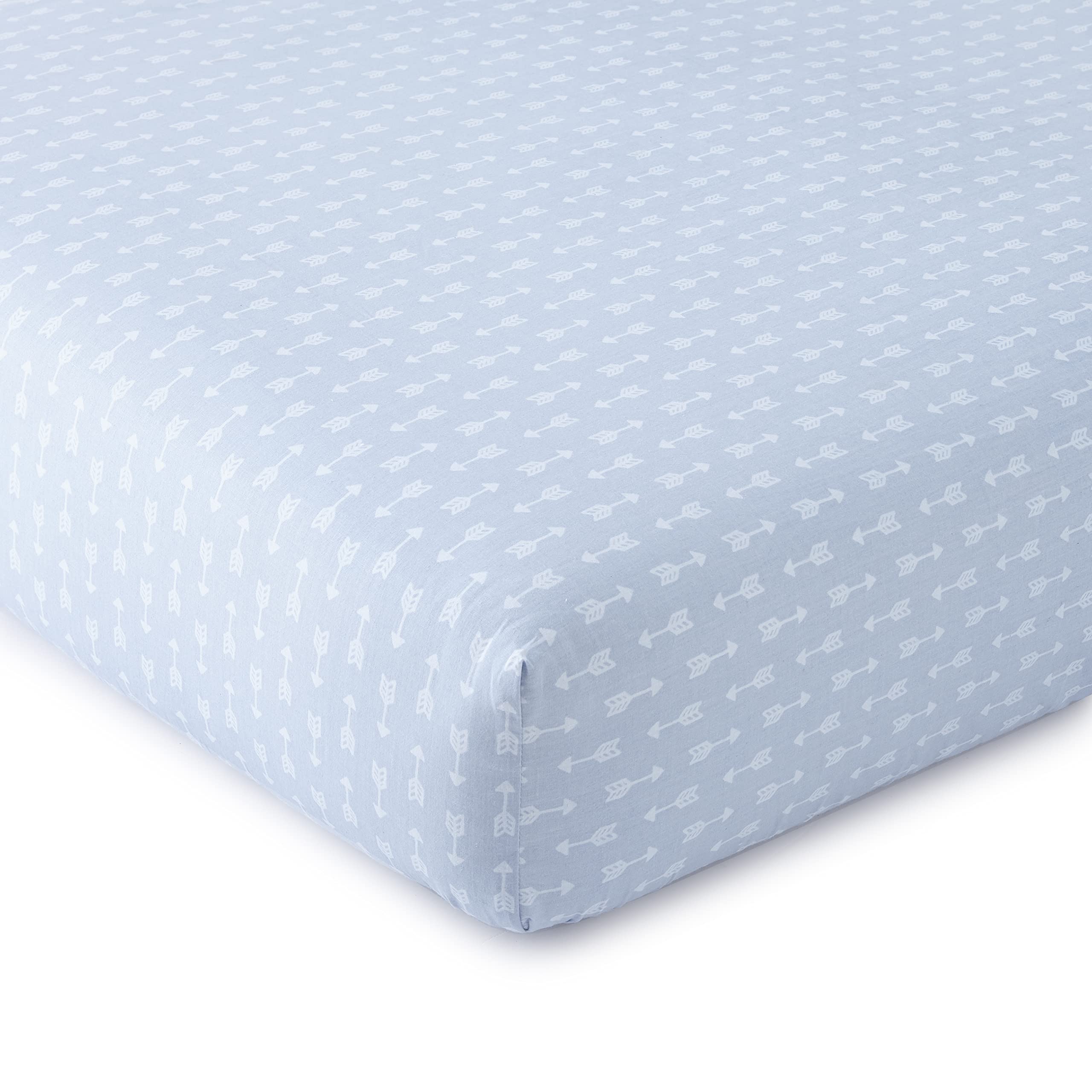 Levtex Baby - Trail Mix Crib Bed Set - Baby Nursery Set - Grey, Navy, White and Blue - Bear Mountains - 4 Piece Set Includes Quilt, Fitted Sheet, Wall Decal & Skirt/Dust Ruffle