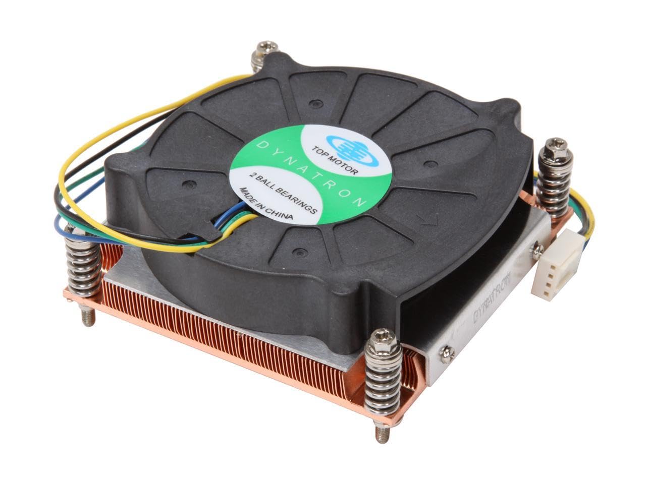 Dynatron K199 Intel Sandy Bridge Xeon, Core i3 Core i5 Core i7 for Socket 1155/1156 1U Active Solution 2 Ball Bearing Copper Heatsink CPU Cooler