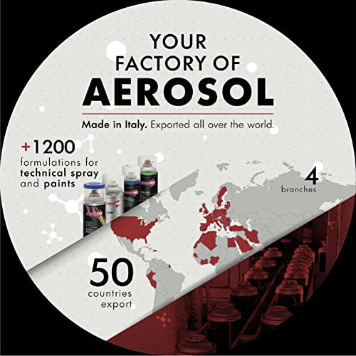 Ambro-Sol V400PAST5 Multi-Purpose Acrylic Spray Paint, Vibrant Paint for indoor and outdoor, Suitable for Multiple Surfaces, NET WT. 10.40 OZ. 400ml, Recyclable Tin Plate Spray Can, Gloss Black
