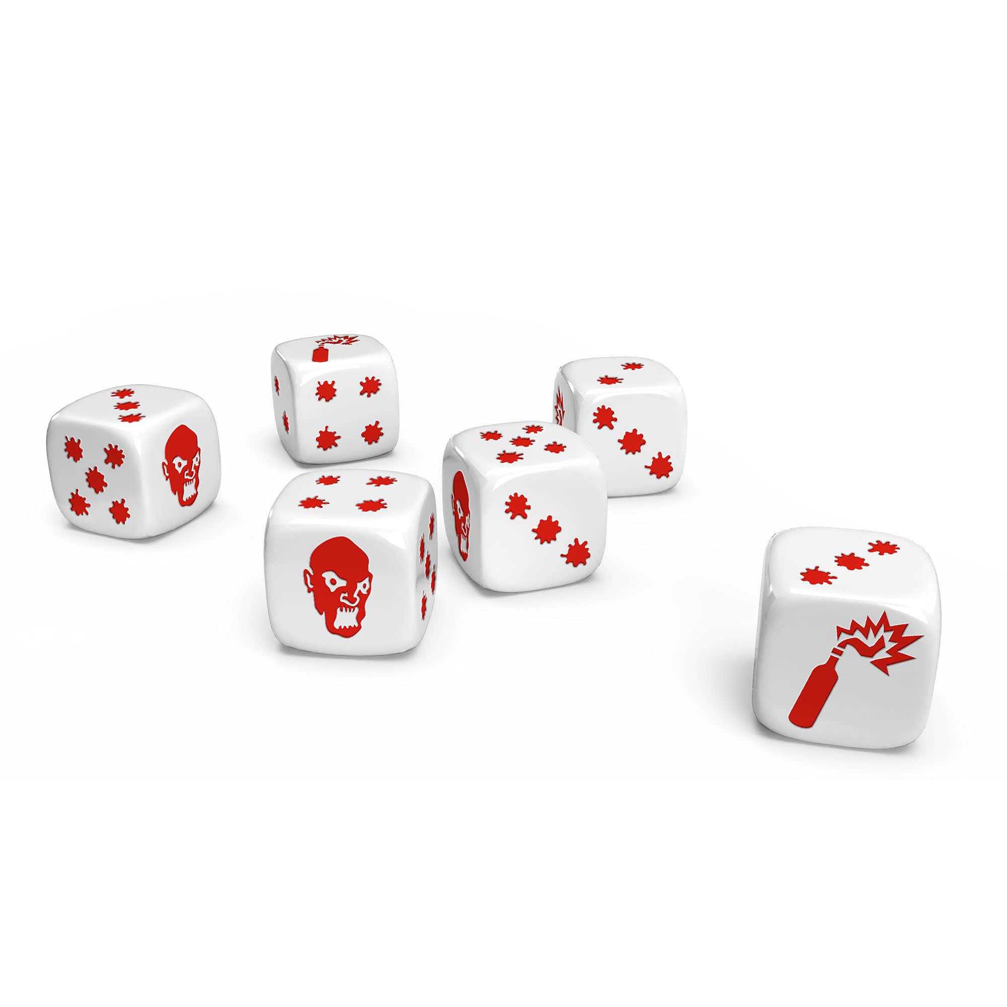 CMON Zombicide 2nd Edition Special Black and White Dice | Strategy Board Game | Cooperative Game for Teens and Adults | Zombie Board Game | Ages 14+ | 1-6 Players | Avg. Playtime 1 Hour | Made by CMON