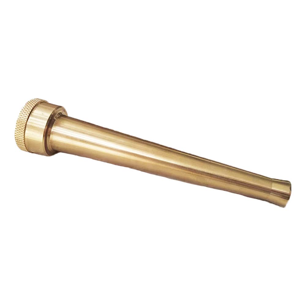 KOMANDE 6" Garden Water Hose Nozzle for Yard - Heavy Duty Solid Brass PowerBlast Super Sweeper High Pressure 3/4 Inch GHT Thread Inlet - for Cleaning Driveway, Pool, Kennel and Car