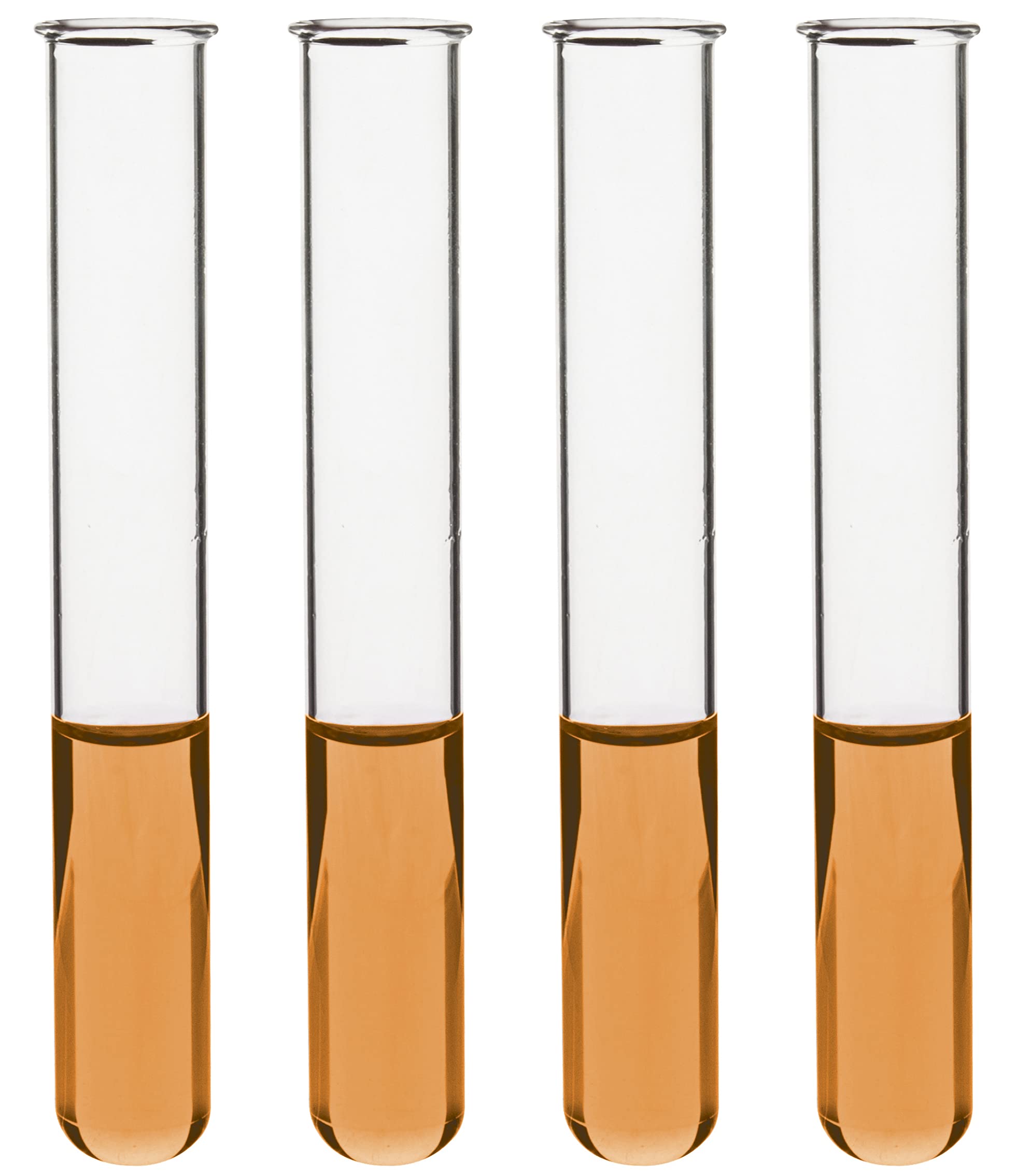 EISCO 48PK Test Tubes, 7ml - Borosilicate 3.3 Glass - 1mm Thick Walls, Beaded Rim - Superior Heat & Chemical Durability - 3" Tall, 0.5" Diameter